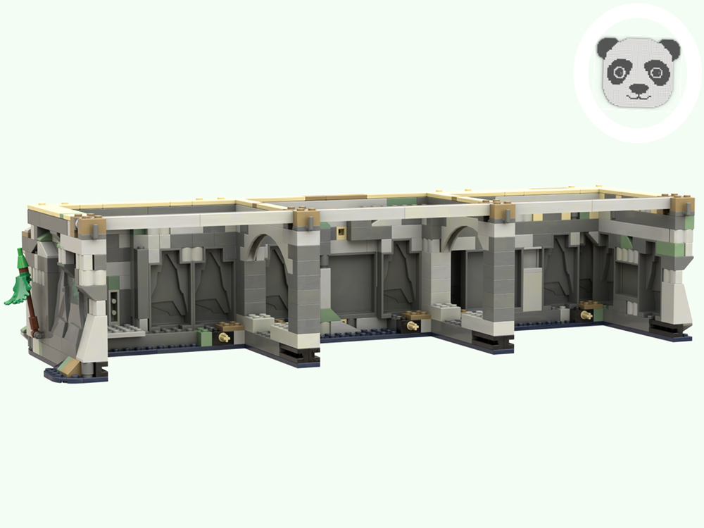 Lego Moc Hp Castle Viaduct Entance Ground By Pandabrickable
