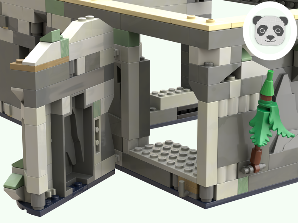 Lego Moc Hp Castle Viaduct Entance Ground By Pandabrickable