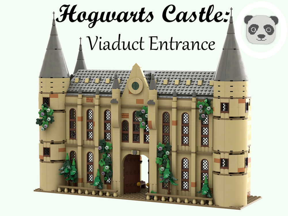 Lego Moc Hp Castle Viaduct Entrance Merged By Pandabrickable