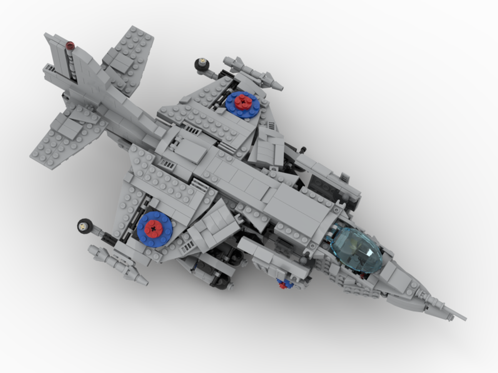 LEGO MOC British plane Harrier Gr3 lego minifigure scale by Pabluas ...