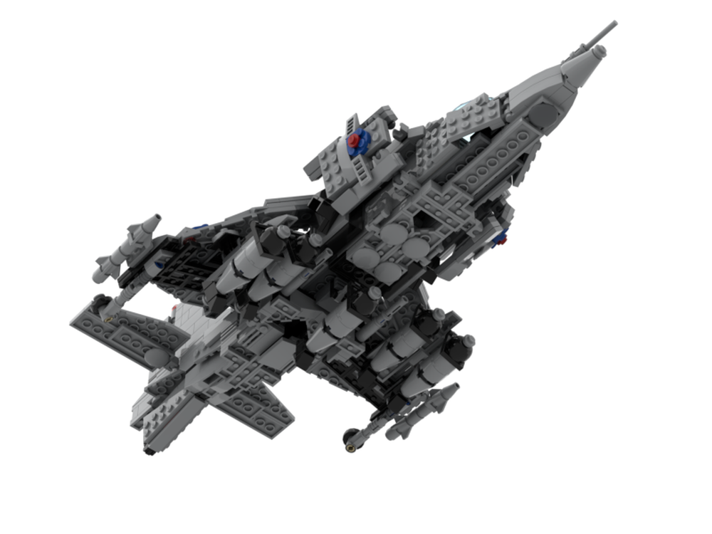 Lego Moc British Plane Harrier Gr3 Lego Minifigure Scale By Pabluas