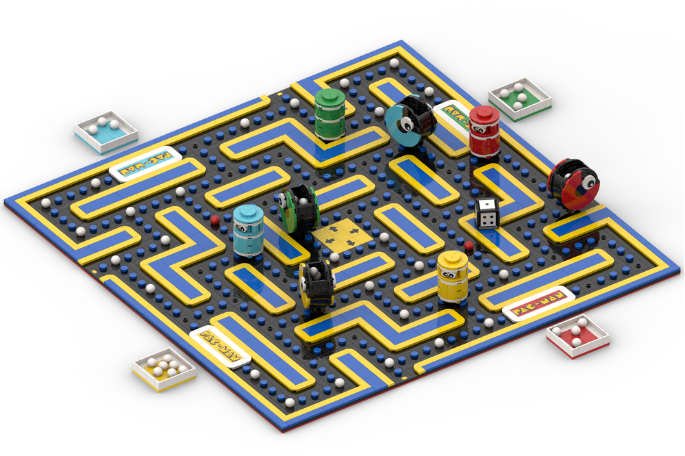 Lego Moc Pac Man Boardgame By Agribrixx Rebrickable Build With Lego