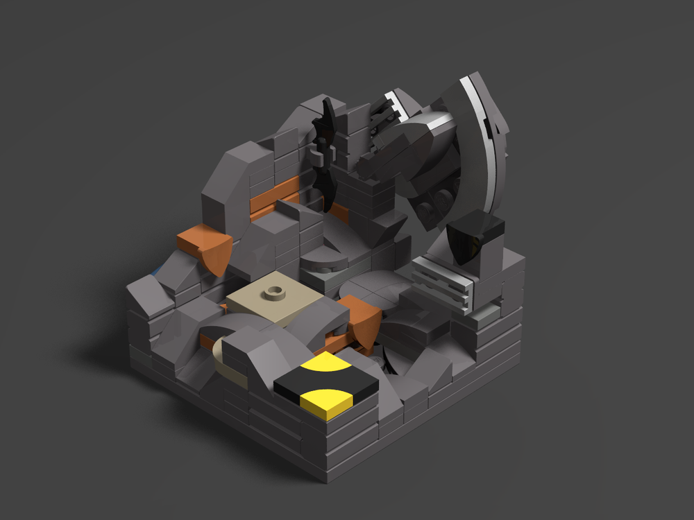 Lego Moc Batcave Minifig Display By Craftingbricks Rebrickable