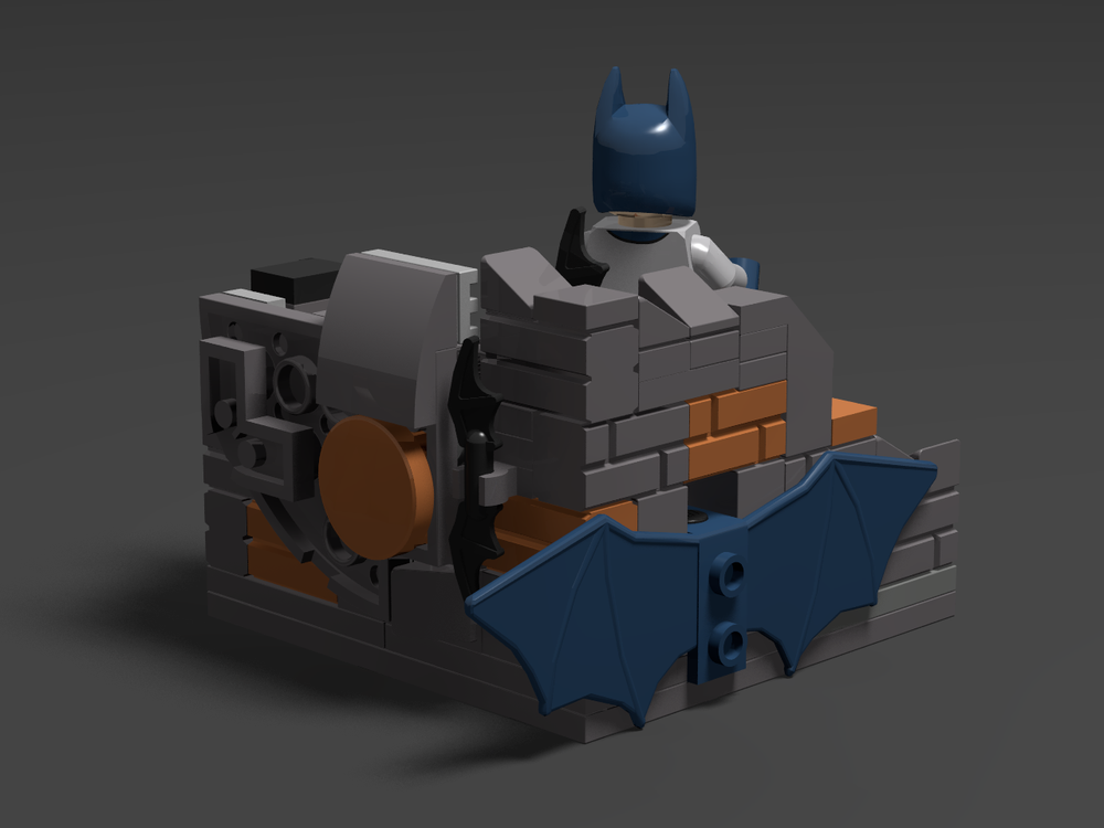 Lego Moc Batcave Minifig Display By Craftingbricks Rebrickable