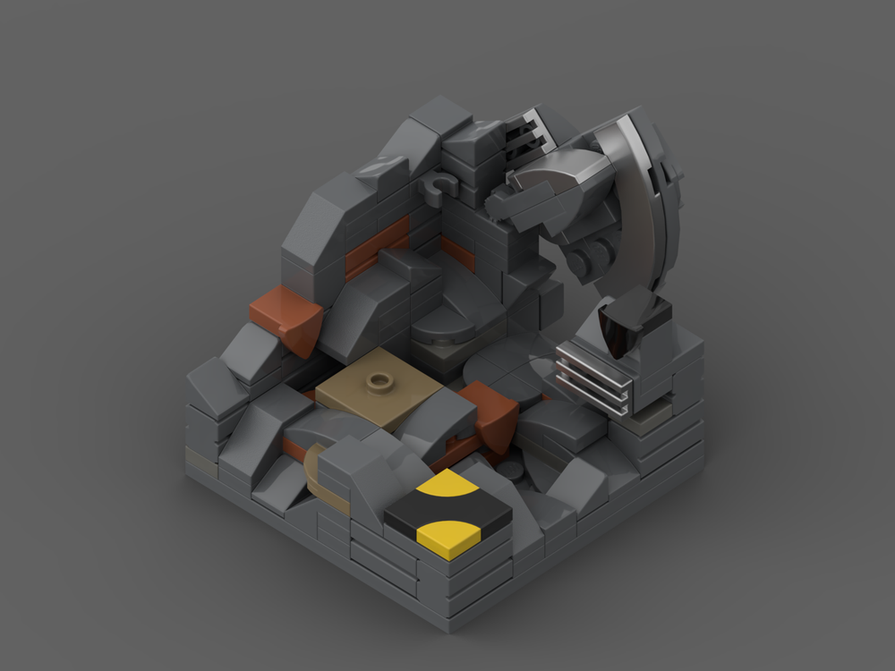 Lego Moc Batcave Minifig Display By Craftingbricks Rebrickable