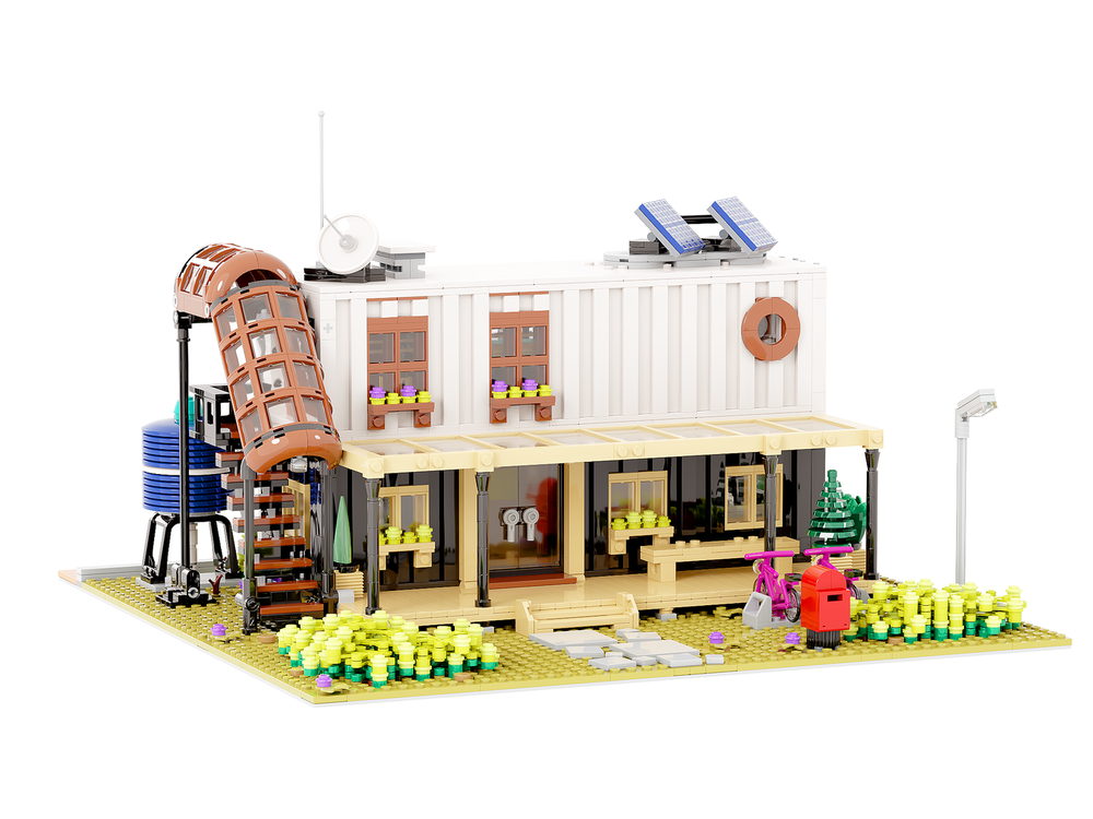 LEGO MOC Container House II by ExeSandbox | Rebrickable - Build with LEGO