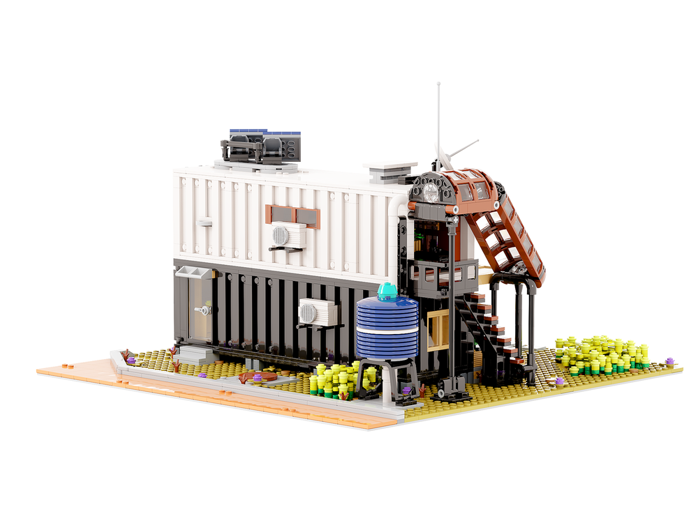 LEGO MOC Container House II by ExeSandbox | Rebrickable - Build with LEGO