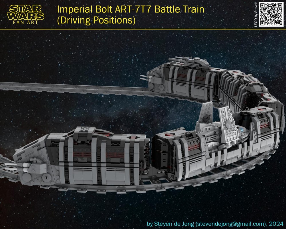 LEGO MOC Imperial Bolt ART-7T7 Battle Train (Minifig Scale, RC) by ...