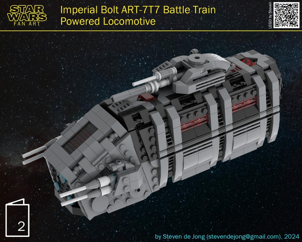 LEGO MOC Imperial Bolt ART-7T7 Battle Train (Minifig Scale, RC) by ...
