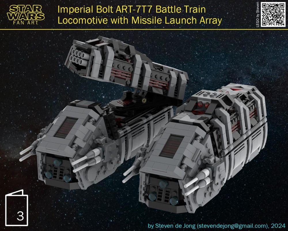 LEGO MOC Imperial Bolt ART-7T7 Battle Train (Minifig Scale, RC) by ...
