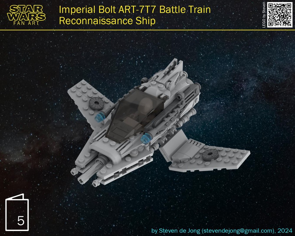 LEGO MOC Imperial Bolt ART-7T7 Battle Train (Minifig Scale, RC) by ...