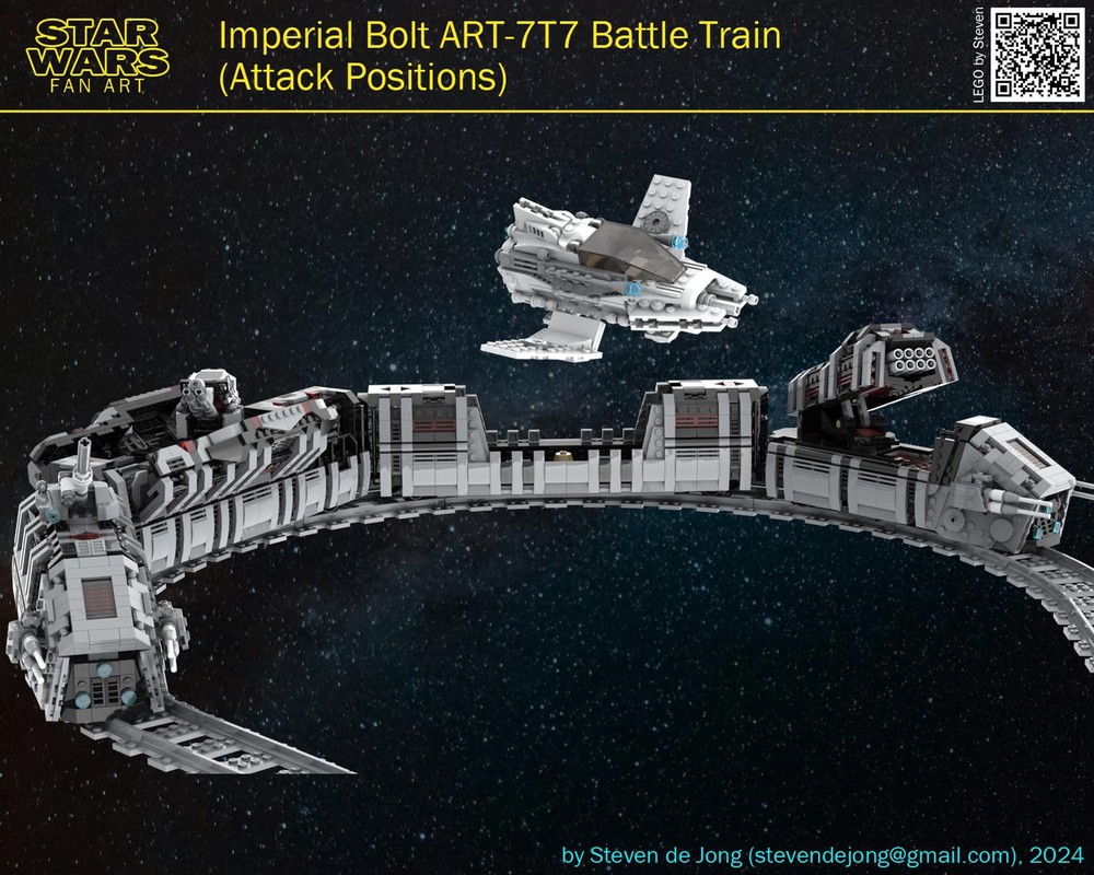 LEGO MOC Imperial Bolt ART-7T7 Battle Train (Minifig Scale, RC) by ...