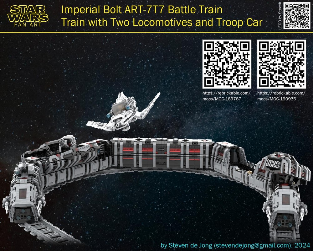 LEGO MOC Imperial Bolt ART-7T7 Battle Train (Minifig Scale, RC) by ...