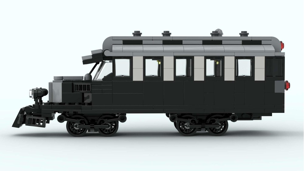 Lego Moc Narrow Gauge Railbus By That50sguy Rebrickable Build With Lego