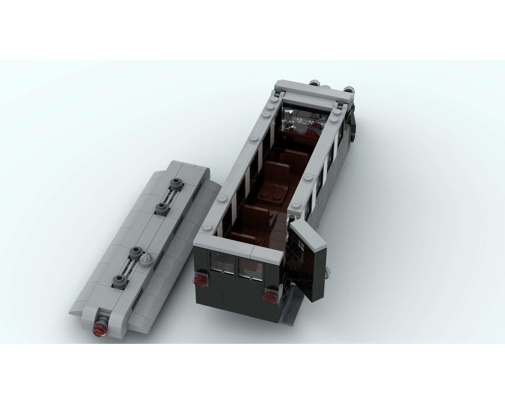 Lego Moc Narrow Gauge Railbus By That50sguy Rebrickable Build With Lego