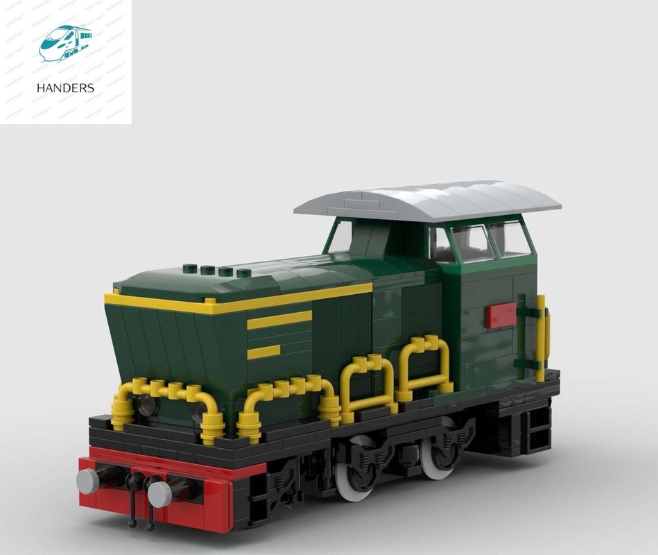 LEGO MOC 8 wide Italian Diesel Locomotive by Handers | Rebrickable ...
