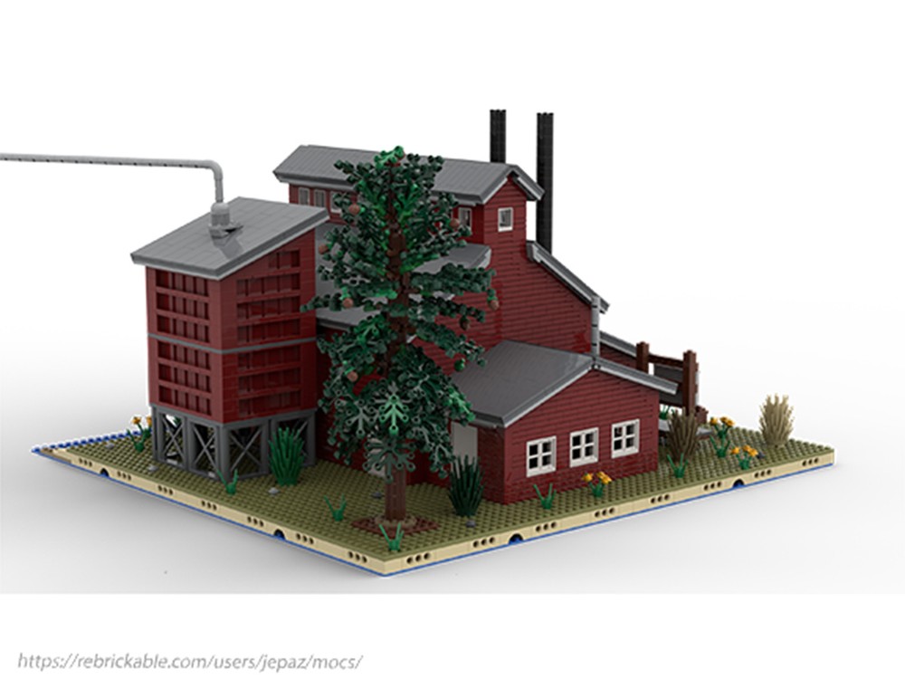 Lego Moc Sawmill Series Power House Model 3 By Jepaz Rebrickable
