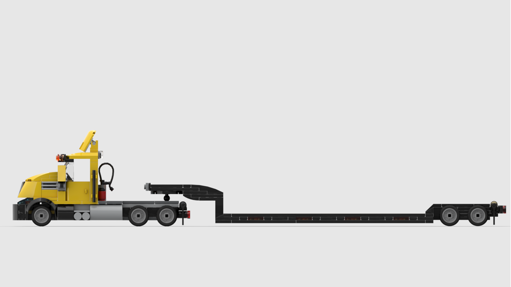 LEGO MOC Low Boy Trailer by phigeon | Rebrickable - Build with LEGO