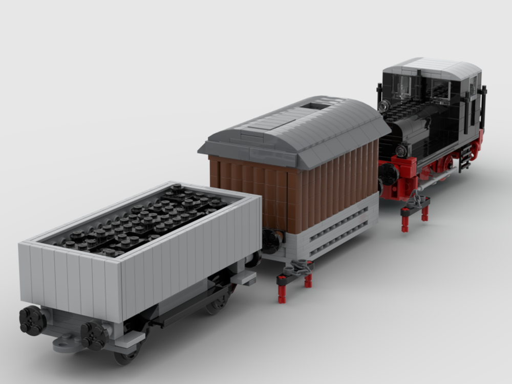 LEGO MOC Detuz A4L 514R (with wagons, power function system in wagon ...