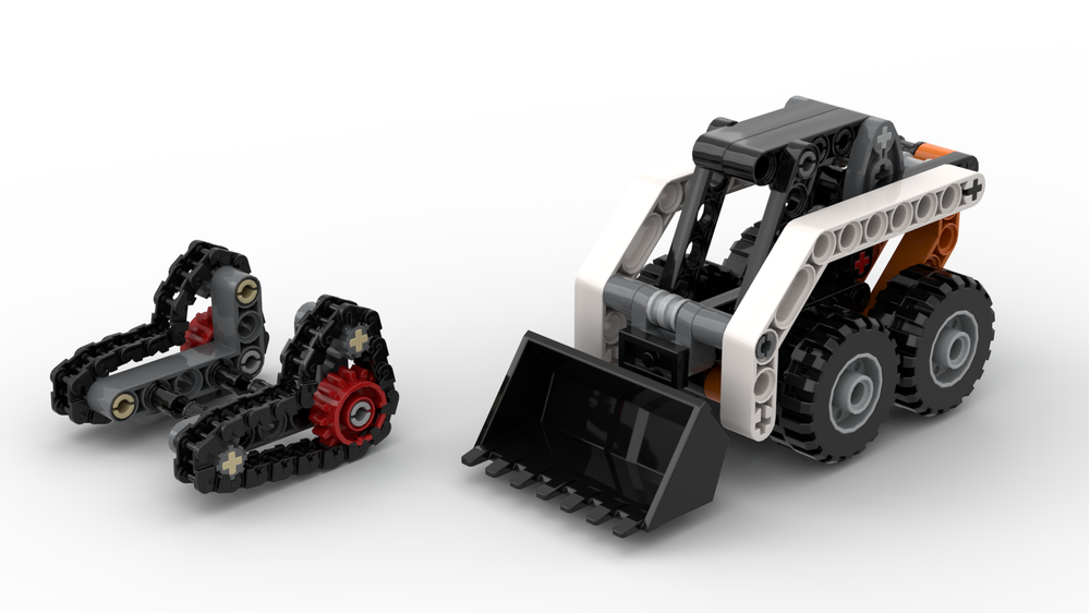 LEGO MOC Bobcat S66 Skid Steer and T66 Tracked Loader (8418 Mod) by ...