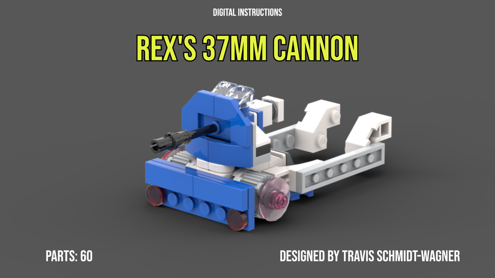 LEGO MOC 75391 Alt Build- Rex's 37mm Cannon by Camobricktape ...