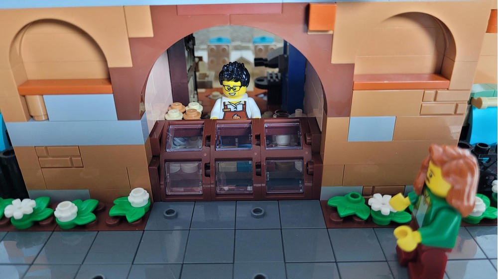 Lego Moc 10297 Ice Cream Parlor And Spa By Drphil Rebrickable Build