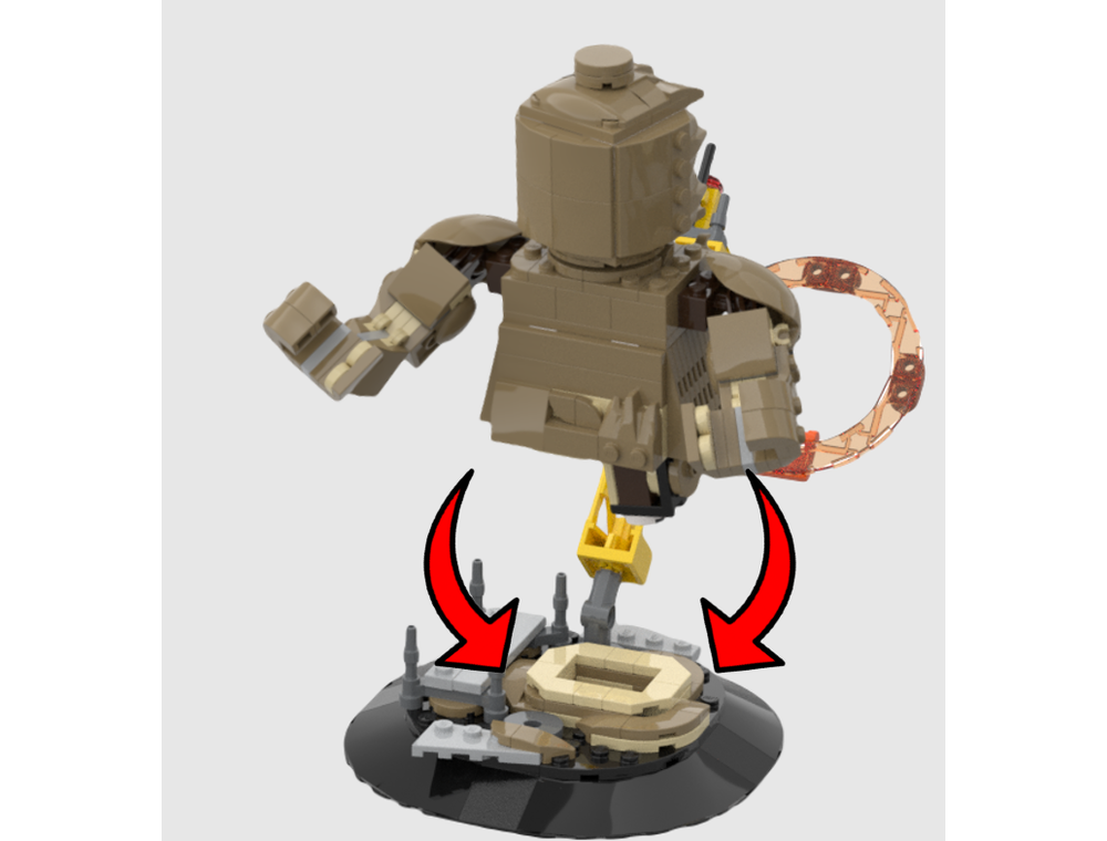 Lego Moc Sandman Upscaled Minifigure By Quarkesh Rebrickable Build