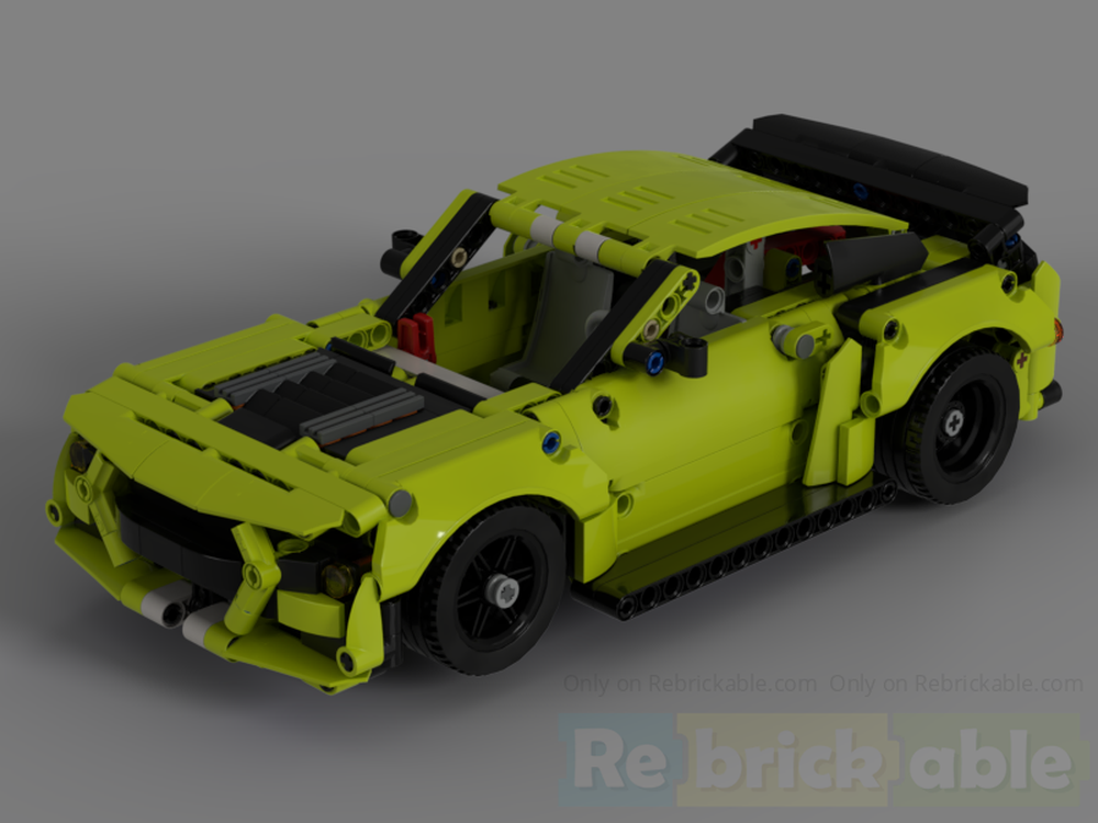 LEGO MOC Widebody Ford Mustang Shelby GT500 by AviLEGO | Rebrickable ...