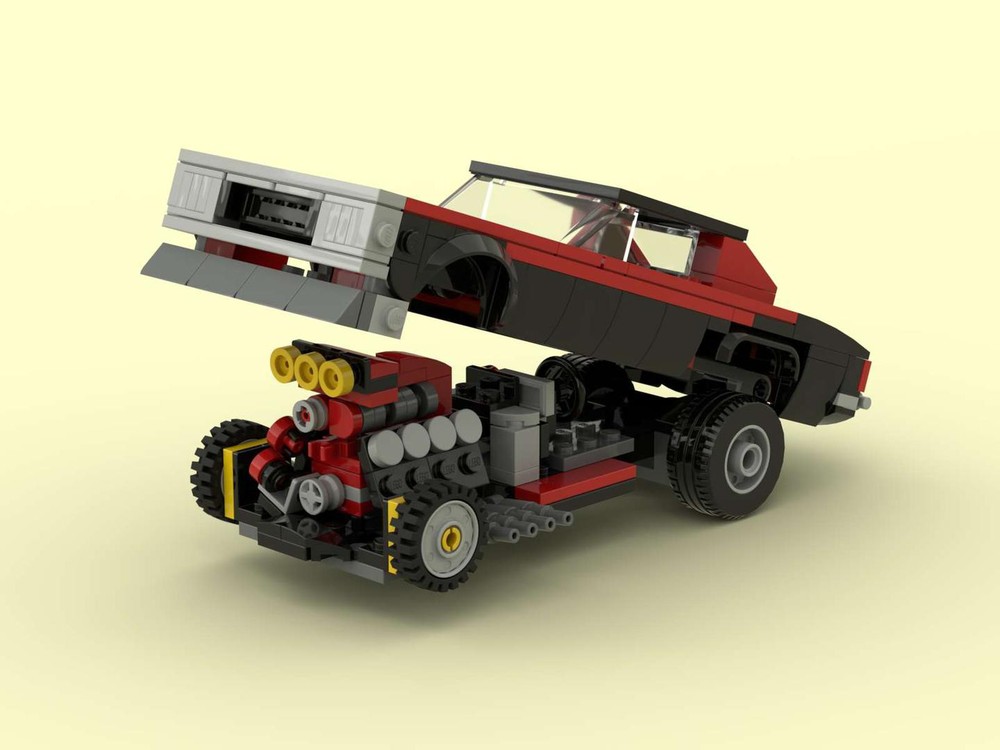 LEGO MOC 8 Wide Funny Car by Xxriot99xX | Rebrickable - Build with LEGO
