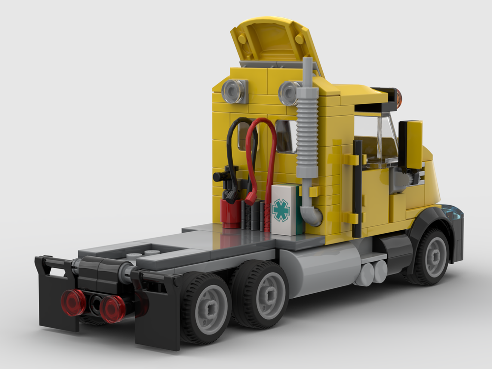 LEGO MOC Day cab truck v2 by phigeon | Rebrickable - Build with LEGO