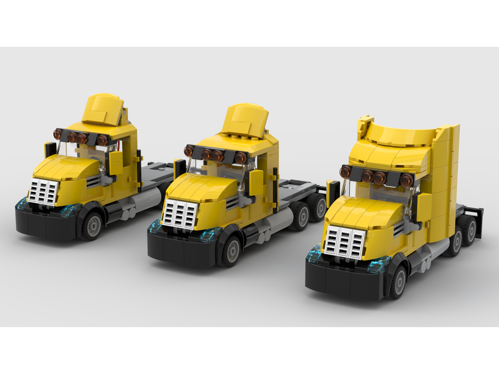 LEGO MOC Day cab truck v2 by phigeon | Rebrickable - Build with LEGO