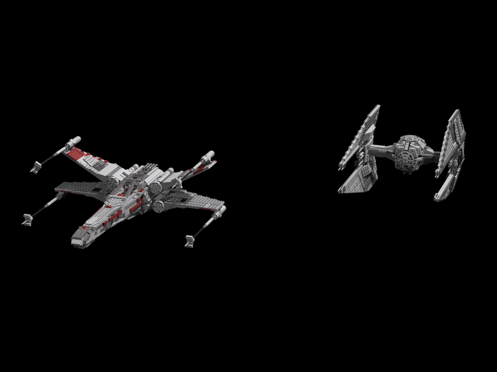 LEGO MOC X Wing & Tie Interceptor by mechahn | Rebrickable - Build with ...