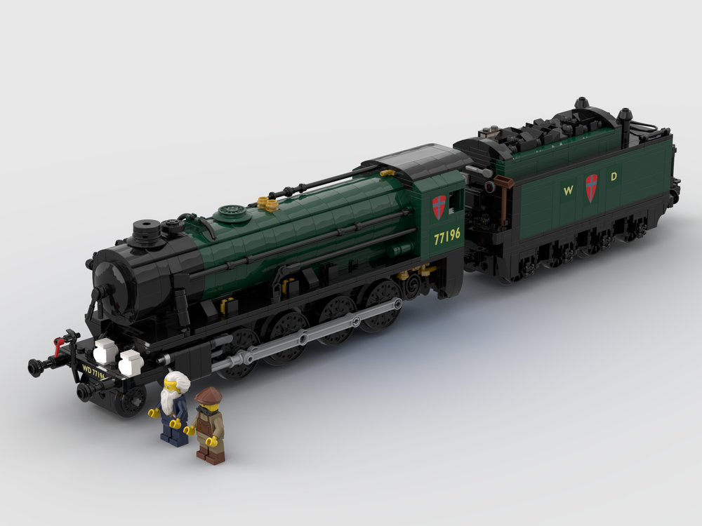 Lego Moc Wd Austerity 2 8 0 Freight Train By Jpcreations Rebrickable