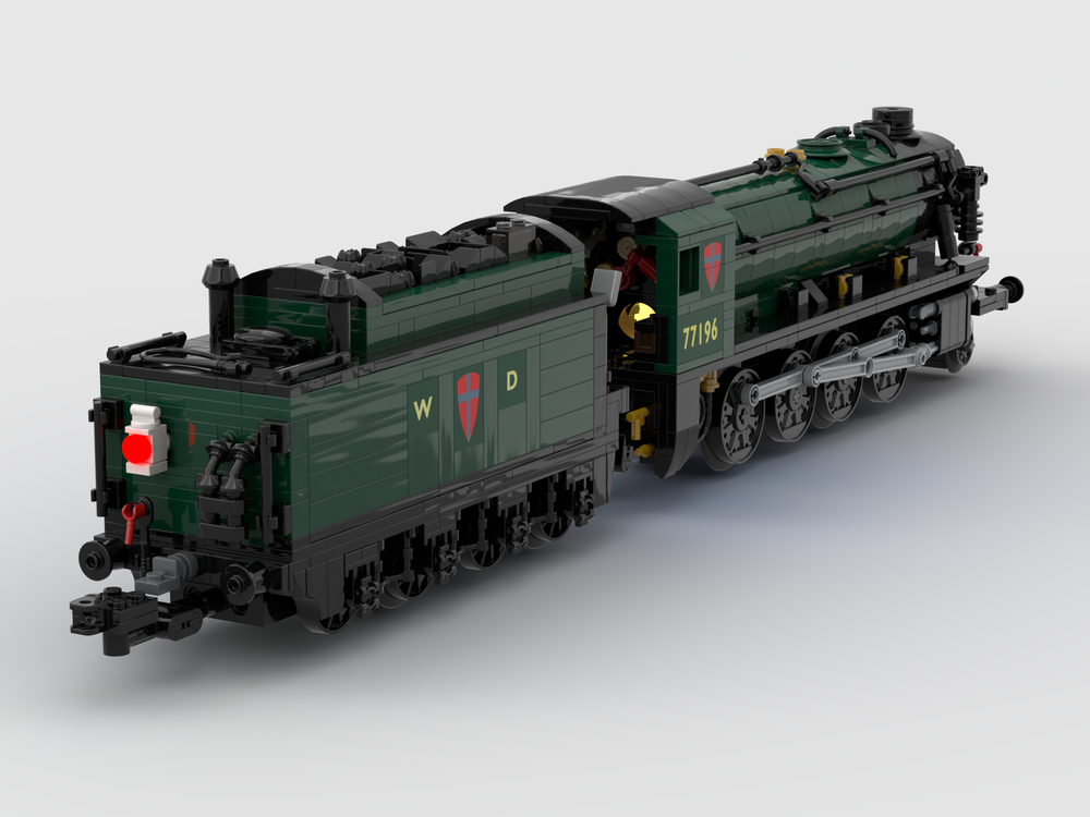 Lego Moc Wd Austerity 2 8 0 Freight Train By Jpcreations Rebrickable