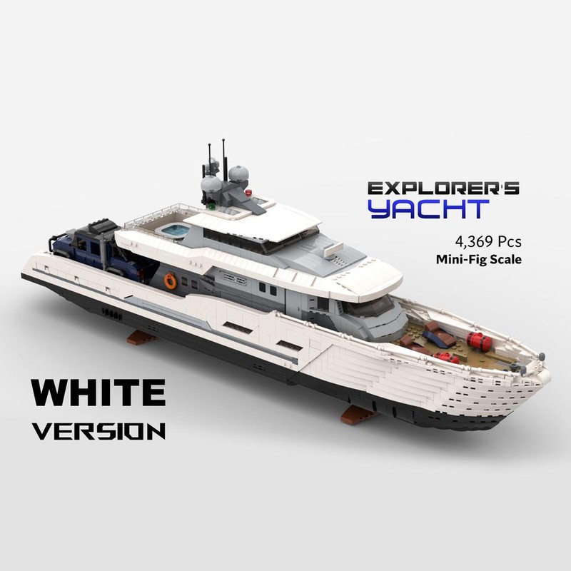 LEGO MOC Explorer's Yacht - WHITE Version by MrJBuilds | Rebrickable ...