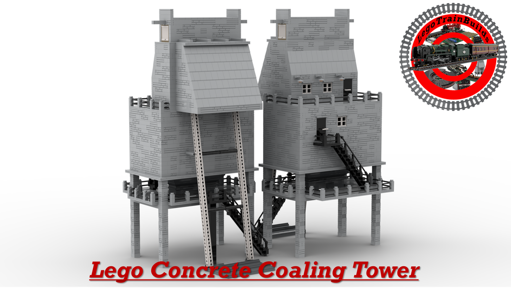 LEGO MOC Lego Concrete Coaling Tower by FatalTrainBuilds | Rebrickable ...