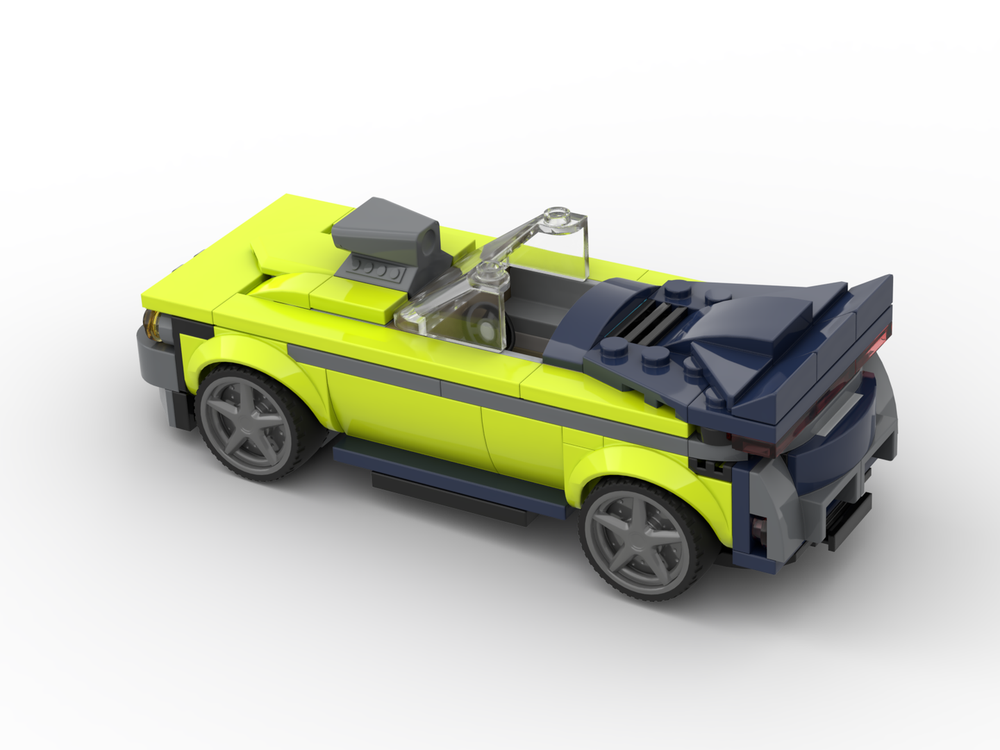 Lego Moc Muscle Car By Mesjaam Rebrickable Build With Lego
