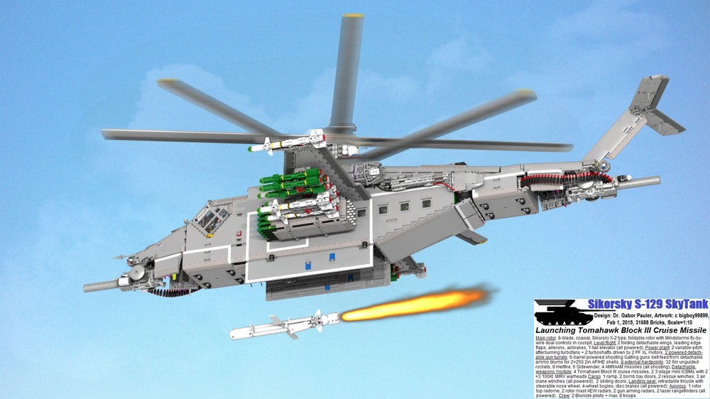 LEGO MOC Sikorsky S-129 SkyTank by gjpauler | Rebrickable - Build with LEGO