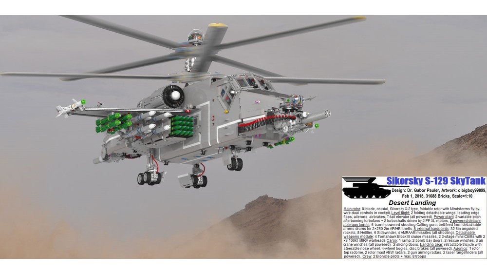 LEGO MOC Sikorsky S-129 SkyTank by gjpauler | Rebrickable - Build with LEGO