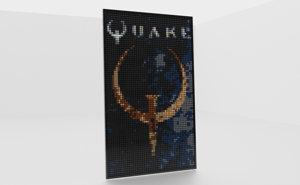 LEGO MOC Quake 1 Logo Mosaic Portrait by Marco666 | Rebrickable - Build ...