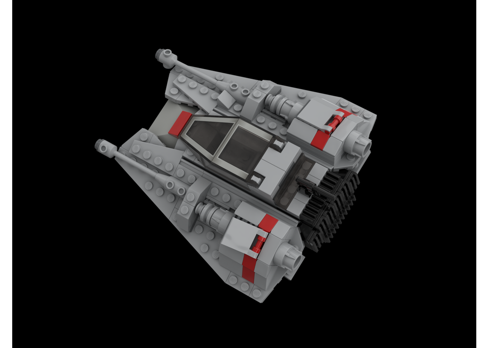 Lego Moc T 47 Snowspeeder Minifig Scale Gray Version By Bricksota