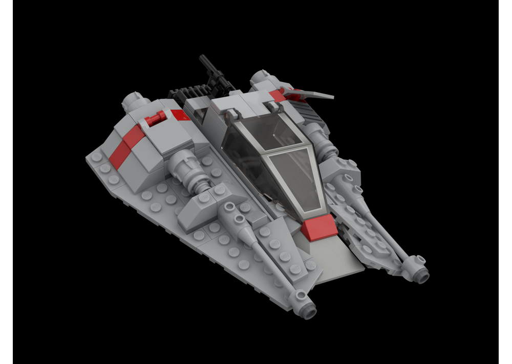 Lego Moc T 47 Snowspeeder Minifig Scale Gray Version By Bricksota