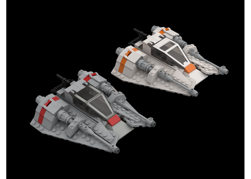 LEGO MOC T-47 Snowspeeder - Minifig Scale - Gray Version by Bricksota ...