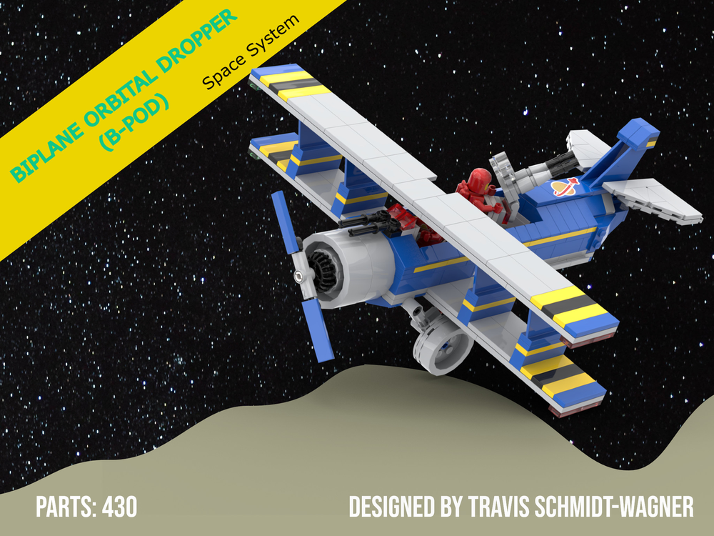 Lego Moc 10497 Alt Build Biplane Orbital Dropper Benny The Space