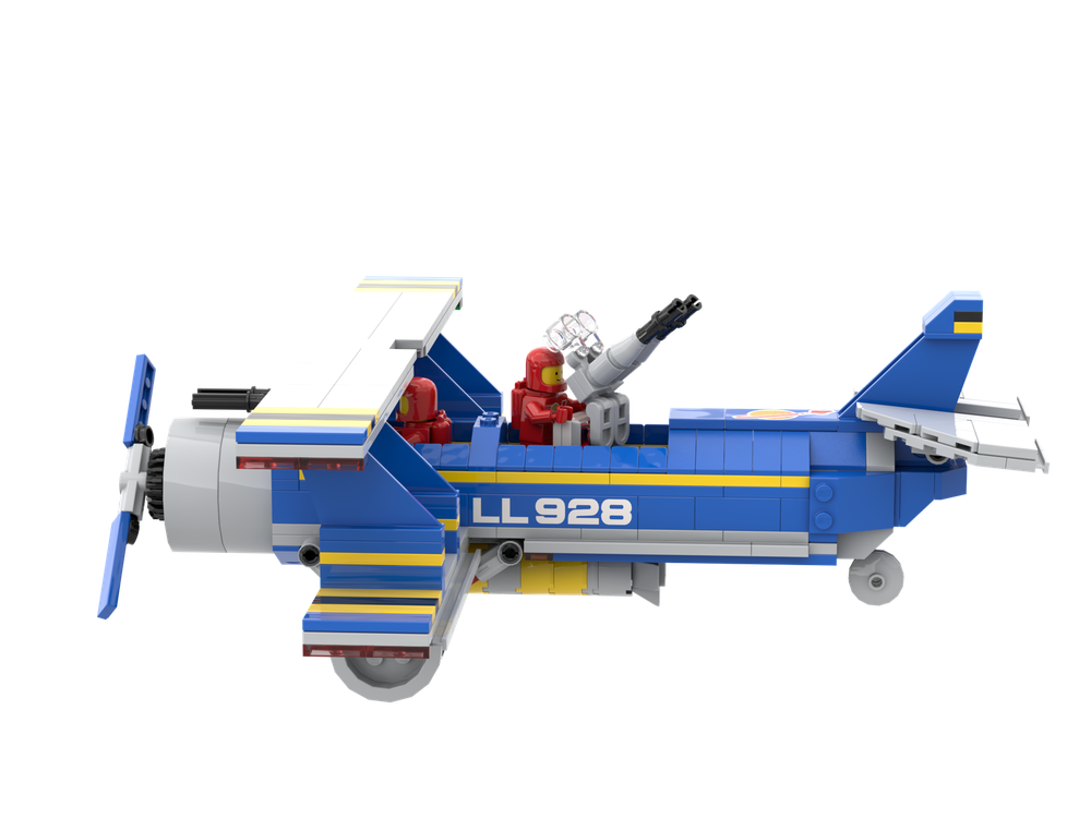 Lego Moc 10497 Alt Build Biplane Orbital Dropper Benny The Space