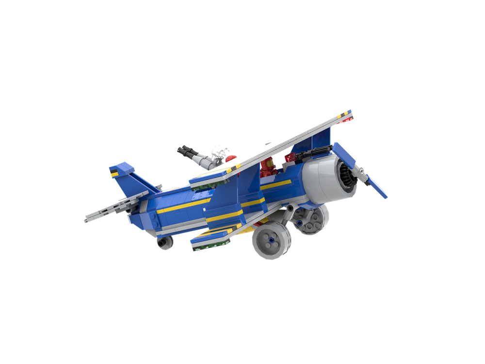 Lego Moc 10497 Alt Build Biplane Orbital Dropper Benny The Space