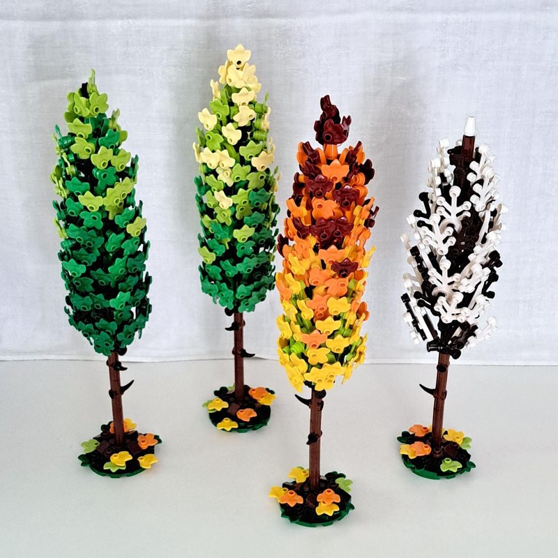 LEGO MOC Four Season Poplars by axsbricks | Rebrickable - Build with LEGO