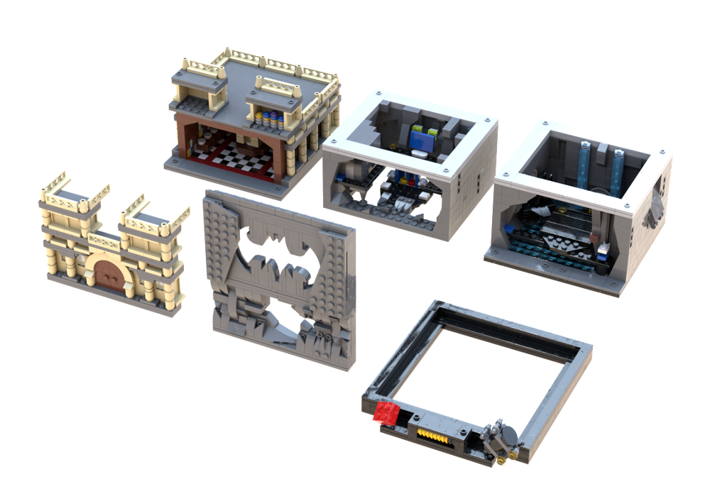 Lego Moc Micro Batcave Lego Videogame By Buttermaster42 Rebrickable