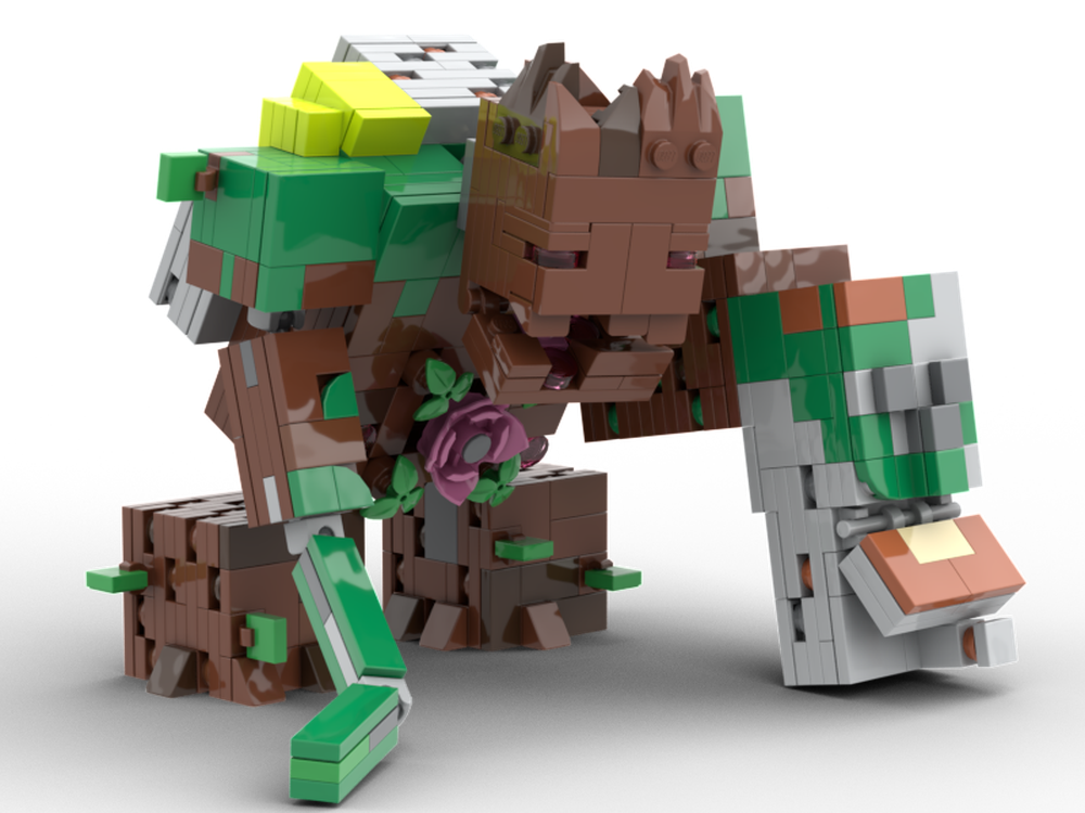 Lego Moc Minecraft Dungeons Jungle Abomination By Fyredragon Rebrickable Build With Lego