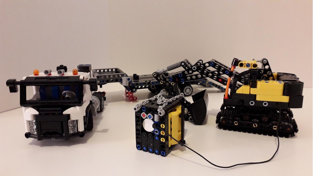Lego Moc Mini Truck And Excavator By Legoglen Rebrickable Build With Lego